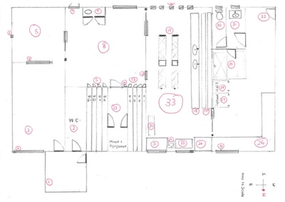 Plan: Floor Plan of Mortuary; May 2021; AR#585 | eHive