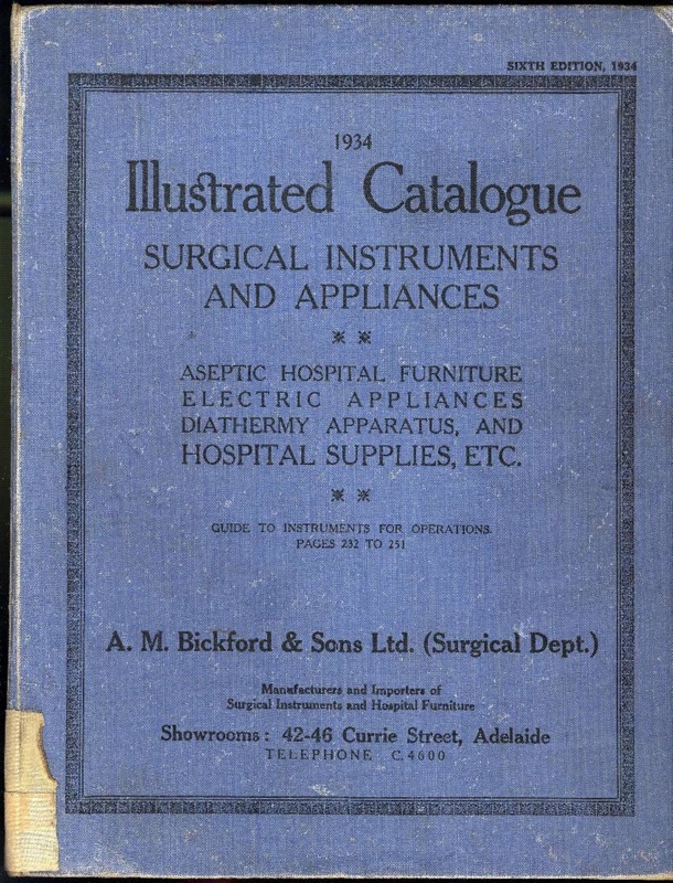 Book: Illustrated Catalogue, Surgical Instruments and Appliances; 1934 ...