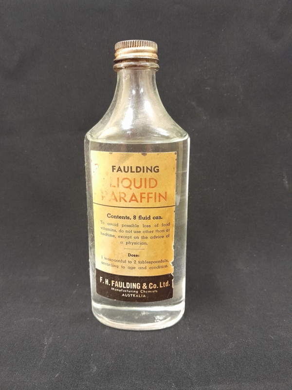 Chemical: Faulding Liquid Paraffin; F H Faulding & Co Ltd; After 1934 ...
