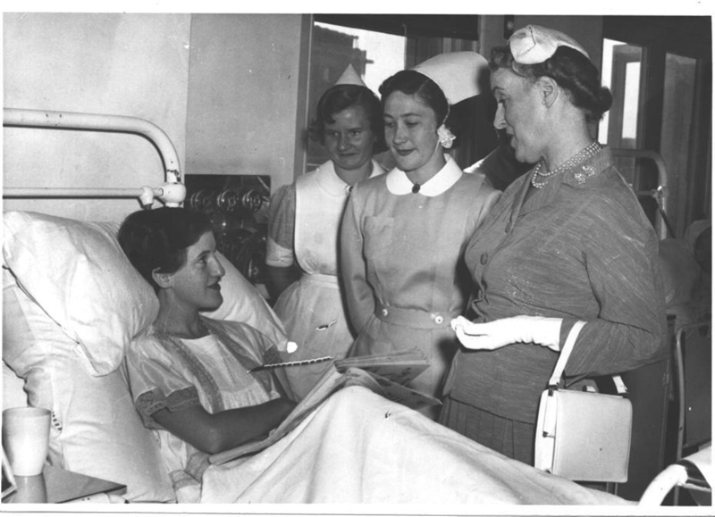 Nurse: Lady Norrie visits Ritchie Ward; 1956; 4.1B.127 | eHive
