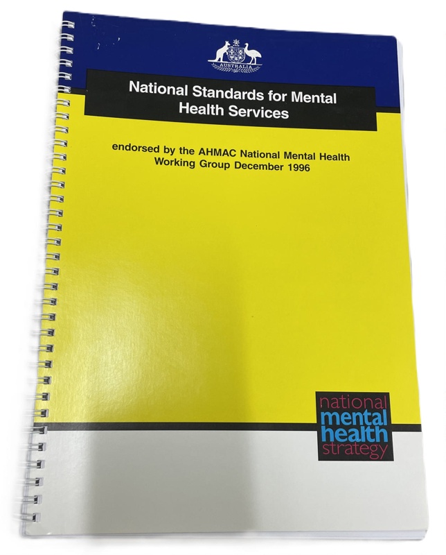 Booklet: National Standards for Mental Health Services - Endorsed by ...
