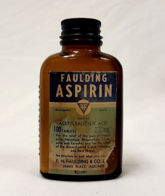 Chemicals: Aspirin; F H Faulding & Co Ltd; AR#13595 | eHive