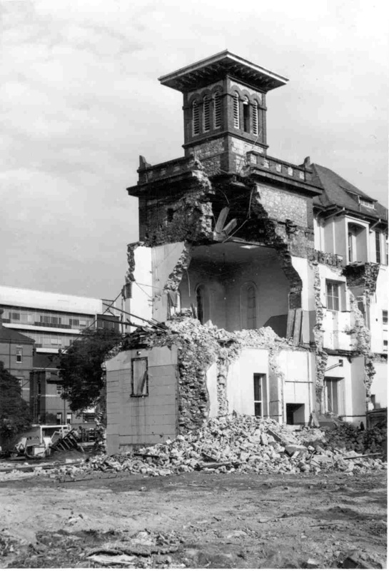 Exterior: Demolition of 1856 Adelaide Hospital; WK Nolan; October 1963 ...