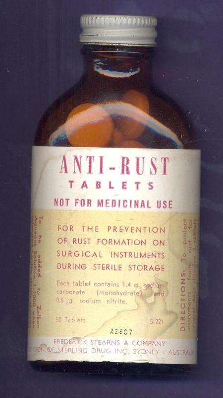 Chemical: Anti-Rust Tablets; AR#4851 | eHive
