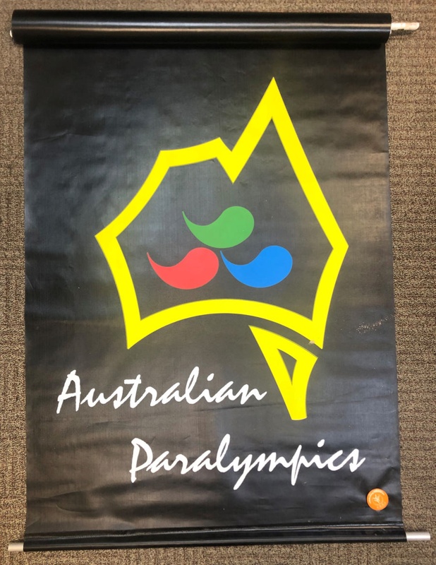 Sign: Two Large Banners 'Australian Paralympics'; Ca 1994-2004; AR ...