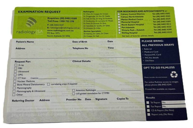 Document: Examination Request Forms; AR#18294 | eHive