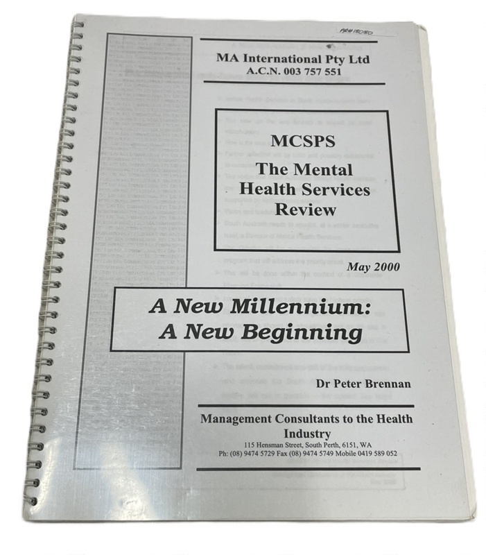 Booklet: MCSPS The Mental Health Services Review - A New Millennium A ...