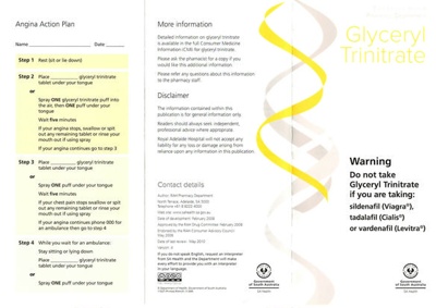 Brochure: Glyceryl Trinitrate; 2011; AR#3151 | eHive