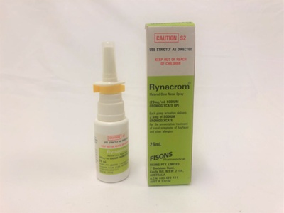 Chemical: Rynacrom - Metered Dose Nasal Spray; Fisons Pty Ltd; Ca 1990s ...
