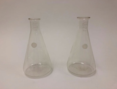 Equipment: Two Glass Funnel Shaped Beakers; Ca 1960s-1970s; AR#12685 ...