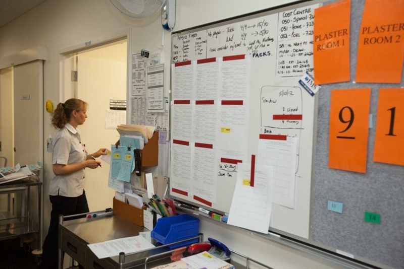 Interior: Appointment Board, Spinal Clinic; 2012; 2.233 | eHive