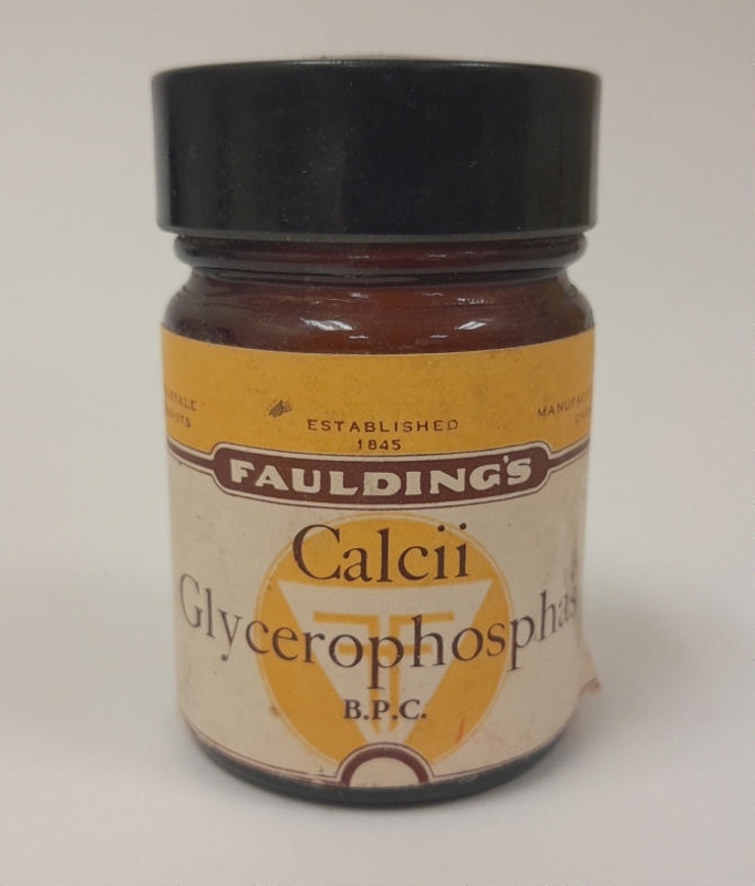Chemicals: Calcii Glycerophophas; F H Faulding & Co Ltd; Ca 1930-1966 ...