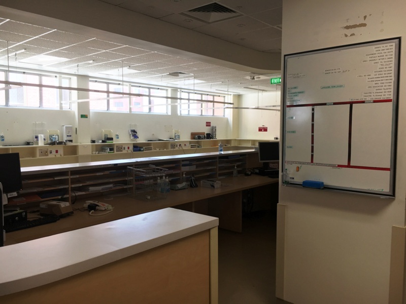 Interior: Day Surgery Nurses Station; 2017; AR#6237 | eHive