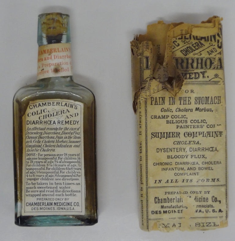 Chemicals: Chamberlain's colic, cholera and diarrhoea remedy; 1940-1960 ...