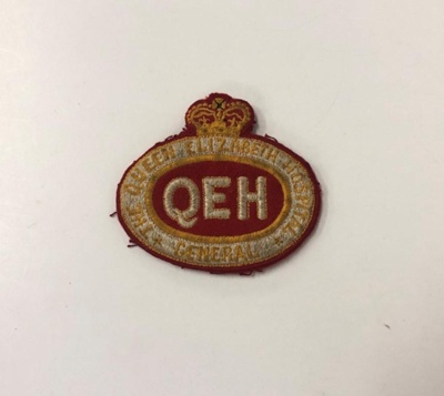Uniform: Embroidered QEH Patch; Ca 1960s; AR#10657 | eHive