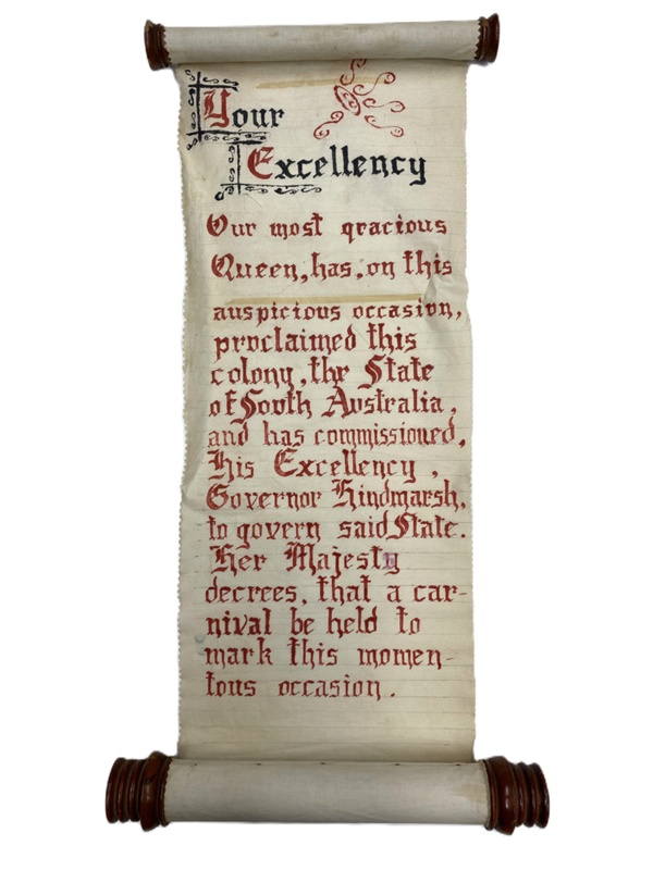 Equipment: Glenside Hospital Carnival Scroll; Ca 1950; AR#18867 | eHive
