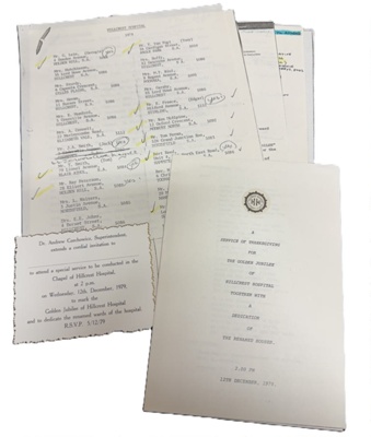 Document: Chapel Event at Hillcrest Hospital; 1979; AR#20439 | eHive