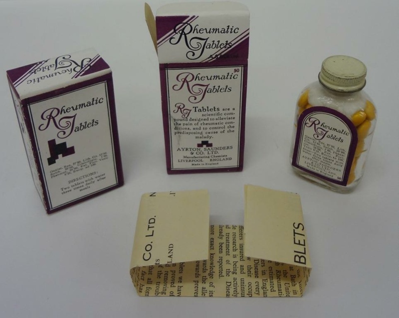 Chemicals: Rheumatic Tablets (x2); 1940-1980; AR#10013 | eHive