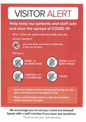 Poster: Visitor Alert; 2020?; AR#17163 | eHive