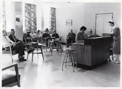 Interior: Outpatients Surgical Clinic Waiting Room; Ca 1960s; AR#13212 ...