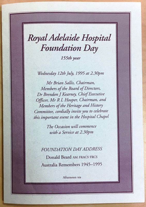 Document: Foundation Day Programme; 1995; AR#3037 | eHive