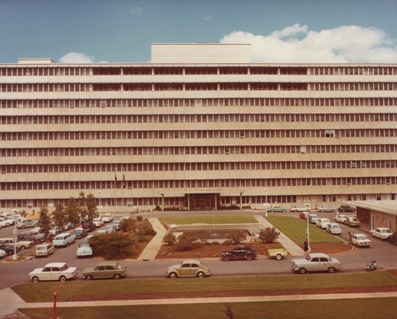 Exterior: Main Building; Ca 1958; AR#11417 | eHive