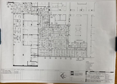 Document: Map - QEH Intensive Care Unit First Floor Upgrade; 1997 ...