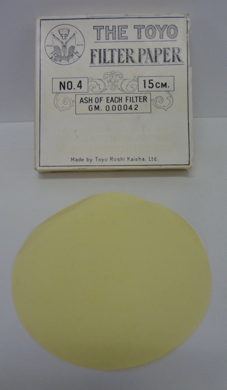 Equipment: Filter paper no. 4; 1960-1980; AR#9323 | eHive