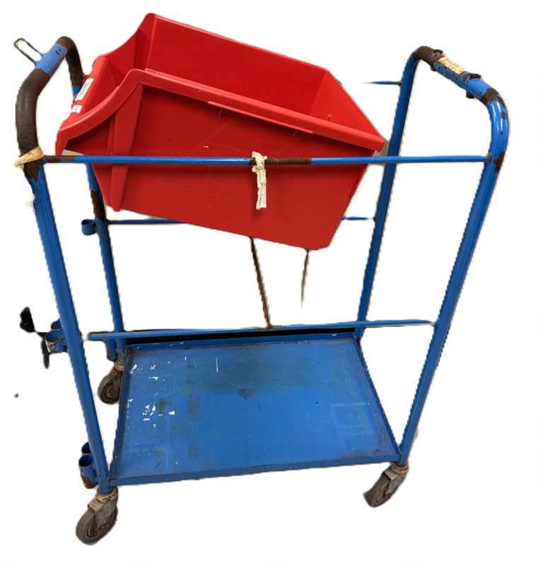 Equipment: Blue Trolley with Basket; AR#19567 | eHive