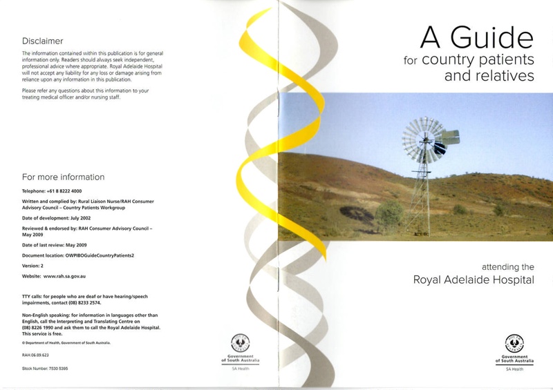 Document: Guide for country patients Booklet; 2009; AR#2717 | eHive