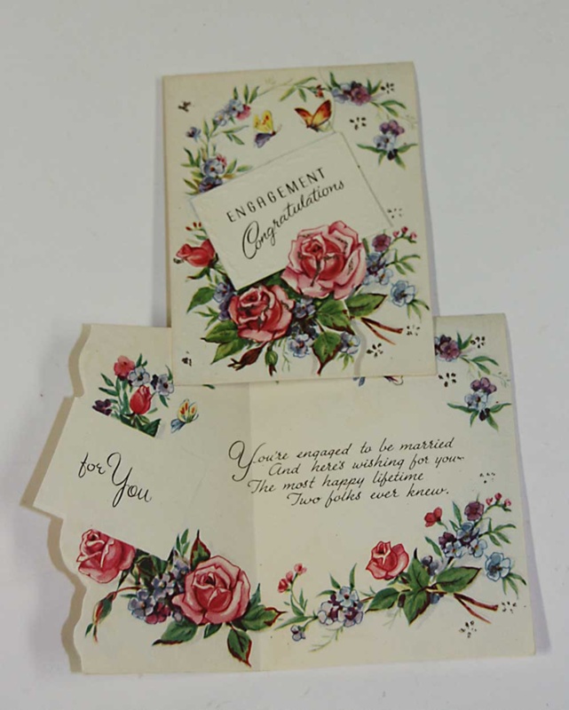 Document: Engagement Cards and Envelopes; Ca 1950; AR#1288 | eHive