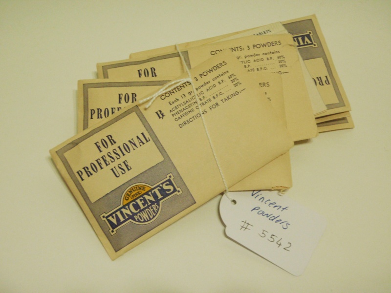 Chemicals: Vincent's Powder Packaging; Vincent's Powders; AR#5542 | eHive