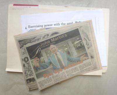 Document: CEO General Correspondence File 'Articles, Newspapers, etc ...