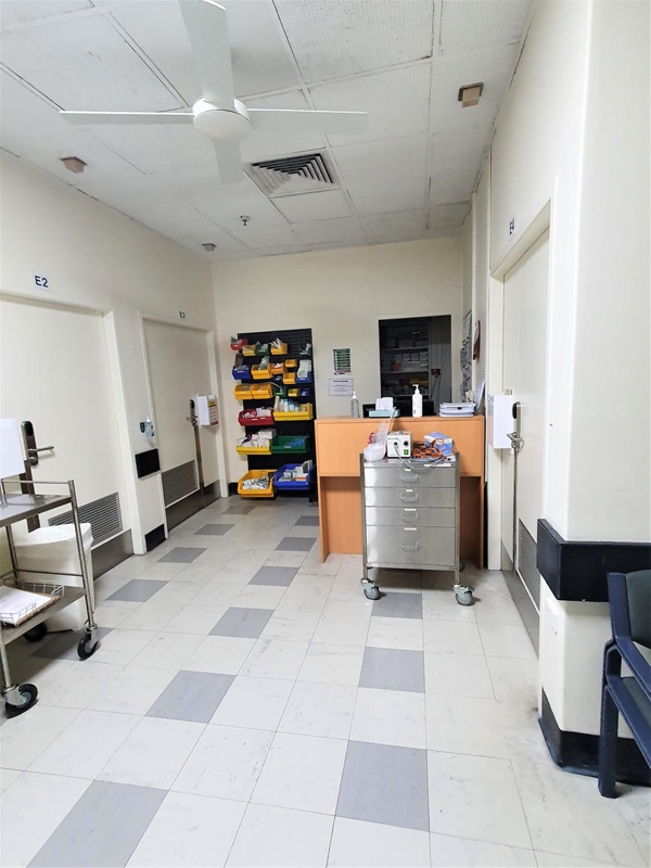 Interior: Outpatient Area 3E; Margot Way, CALHN Health Museum; 2022; AR ...