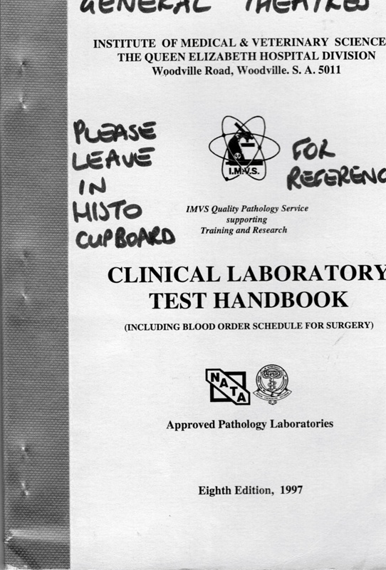 Book: Clinical Laboratory Test Handbook ; 1997; AR#18131 | eHive