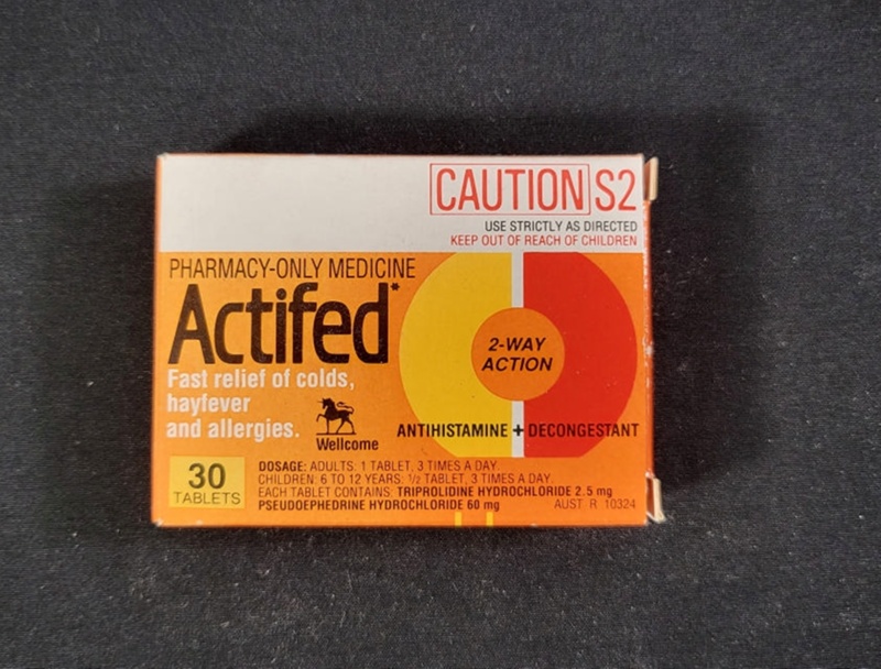 Chemicals: Actifed; Wellcome Australia Limited; Ca 1995; AR#13682 | eHive
