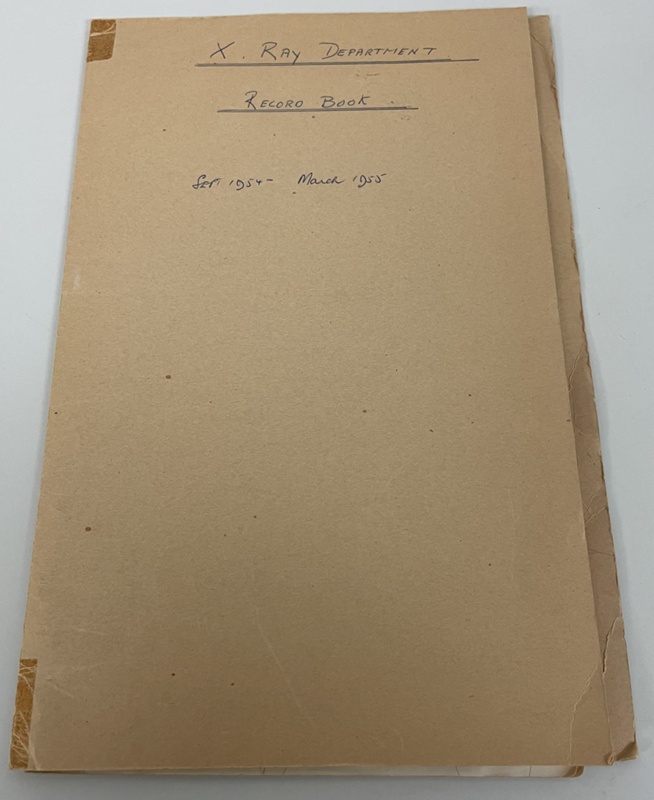 Documents: X-Ray Department Record Book; 1954-1955; AR#17198 | eHive