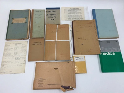 Documents: Various Papers and Notebooks related to Radiotherapy; 1930s ...