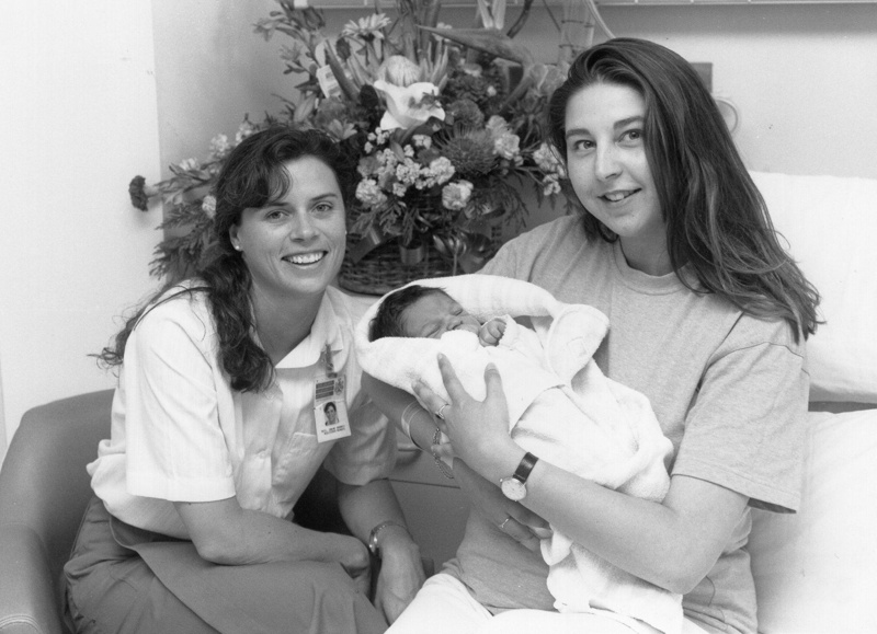 Professional Staff: Janine Brookes With Patient and Baby; Clinical ...