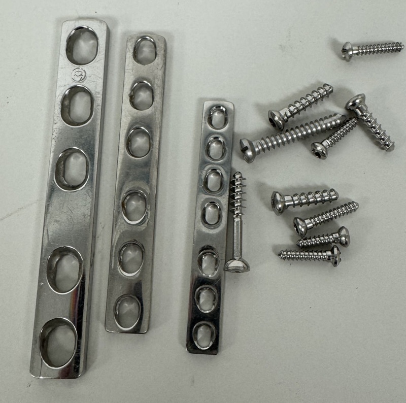 Instruments: Various Compression Fracture Plates and Screws; 1960-1980 ...