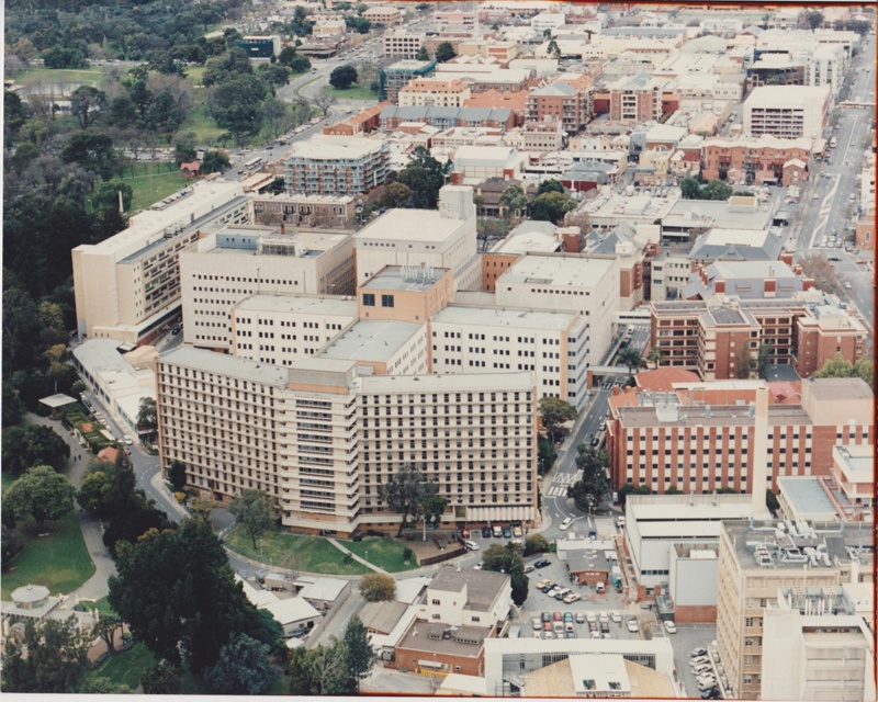 Exterior: Aerial view of Royal Adelaide Hospital ; Ca 2000; AR#6231 | eHive