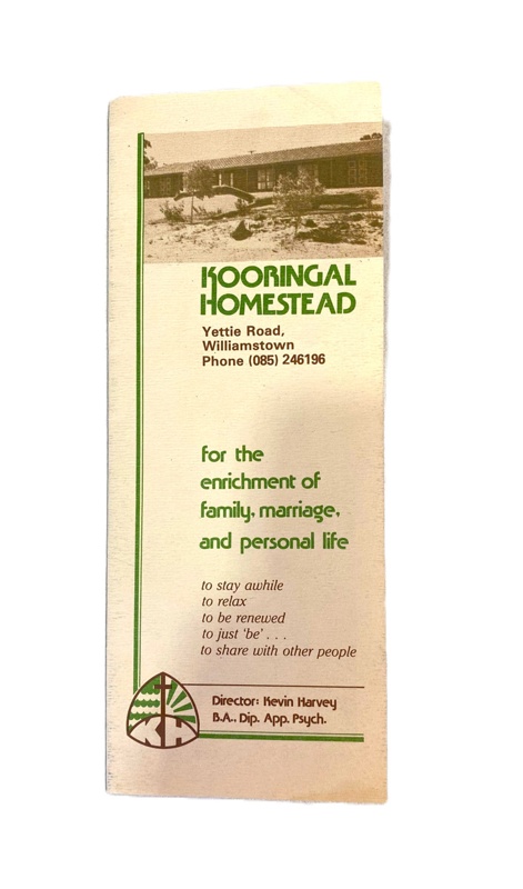 Document: Kooringal Homestead Brochure ; 1982; AR#17338 | eHive