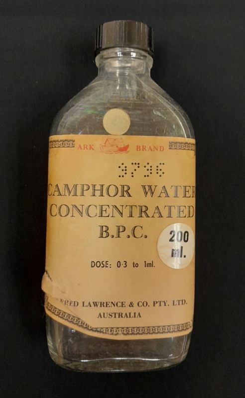 Chemical: Camphor Water Concentrated; Fred Lawrence & Co. Pty. Ltd ...