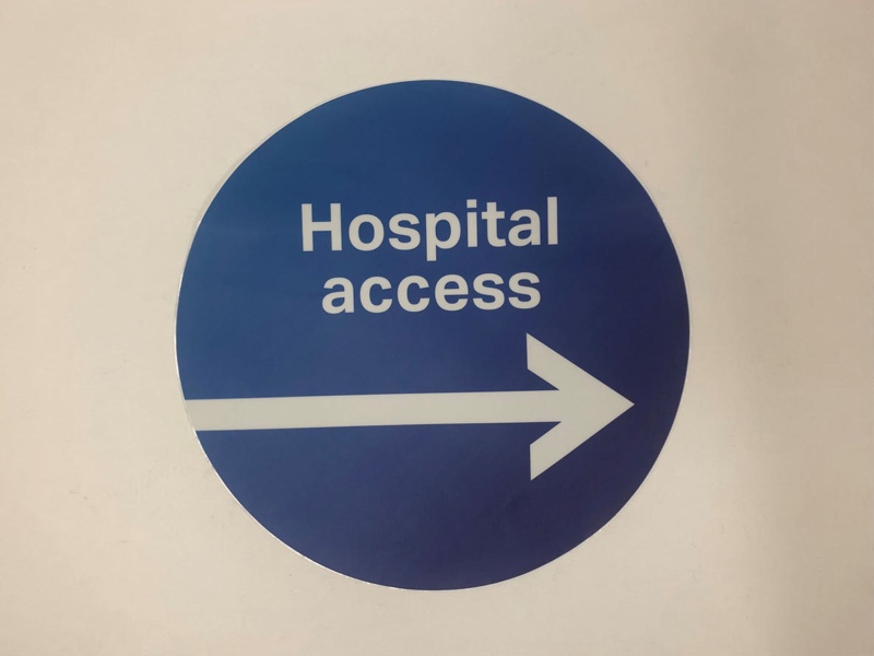 Sign: Hospital Access; Royal Adelaide Hospital; Ca 2020-2022; AR#14497 ...