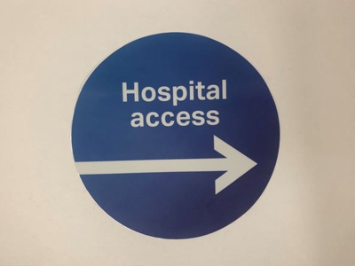 Sign: Hospital Access; Royal Adelaide Hospital; Ca 2020-2022; AR#14497 ...