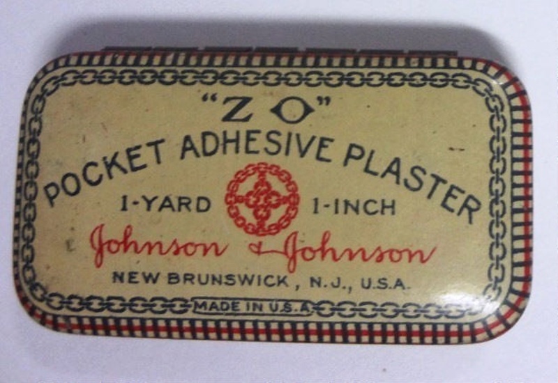 Equipment: Adhesive Plaster Tin; Johnson & Johnson; Ca 1960; AR#2089 ...