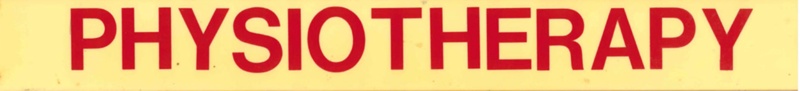 Sign: Physiotherapy ; Ca 1980s - 1990s ?; AR#17166 | eHive
