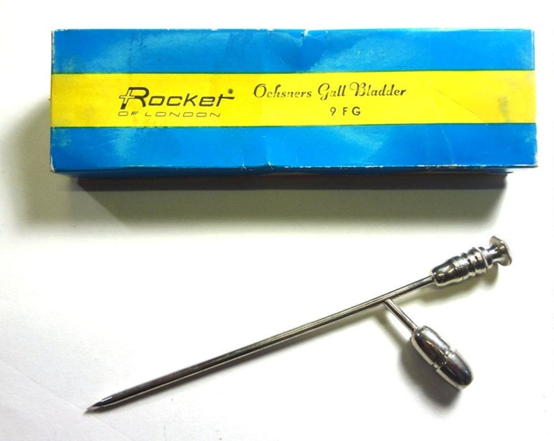 Equipment: Ochsners Gall Bladder Trochar and Cannula; Ca 1960; AR#526 ...