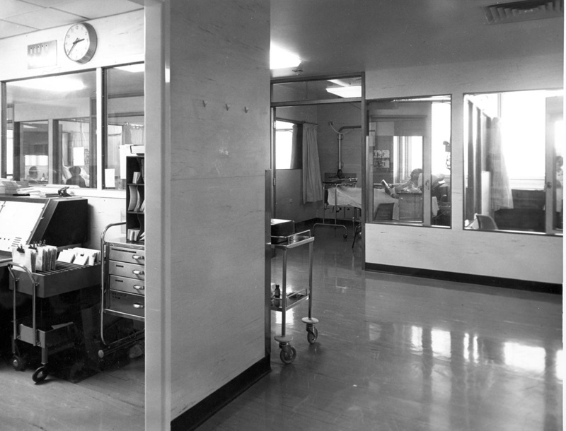 Interiors: Nurses' Station, Cardiac Ward; Ca 1983; 2.123 | eHive