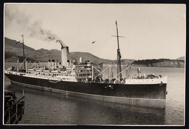 The S.S. 'Rimutaka III', the New Zealand Shipping Company.; Unknown ...